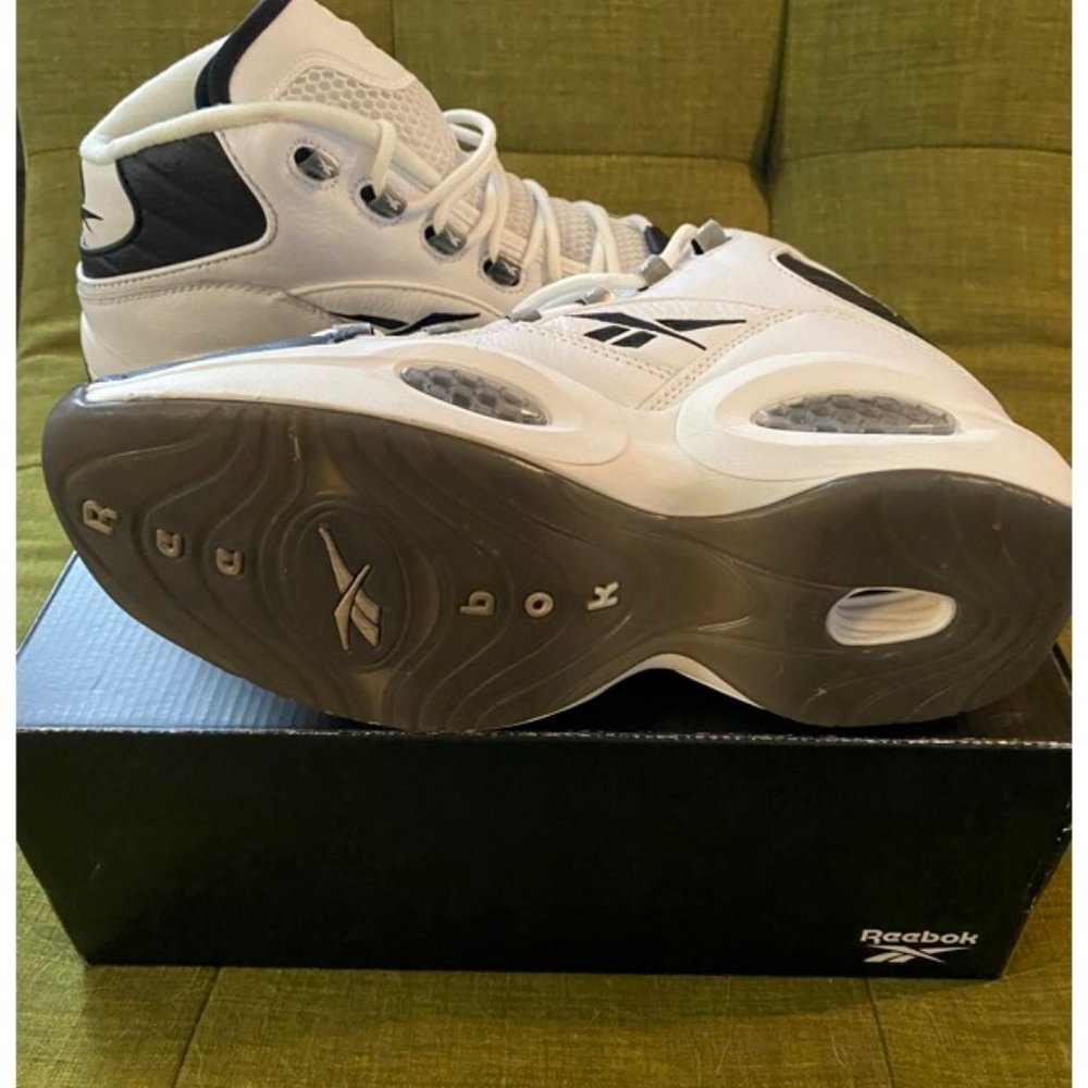 Reebok Allen Iverson Question Mid Sneakers Black Toe … - Gem